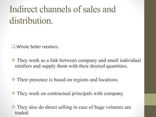 Pepsico sales and distribution strategies | PPTX