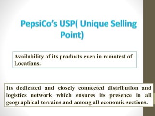 Pepsico sales and distribution strategies | PPTX