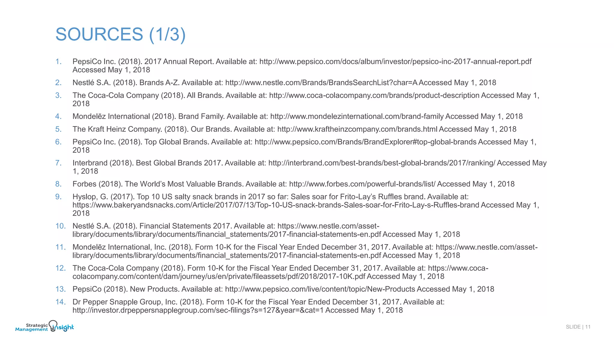 PepsiCo SWOT Analysis 2018 | PDF