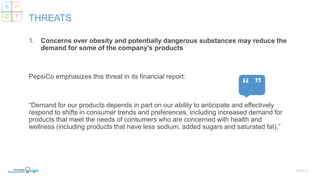 PepsiCo SWOT Analysis 2018 | PDF