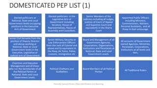 PEPS IDENTIFICATION AND REPORTING june 2023.pptx
