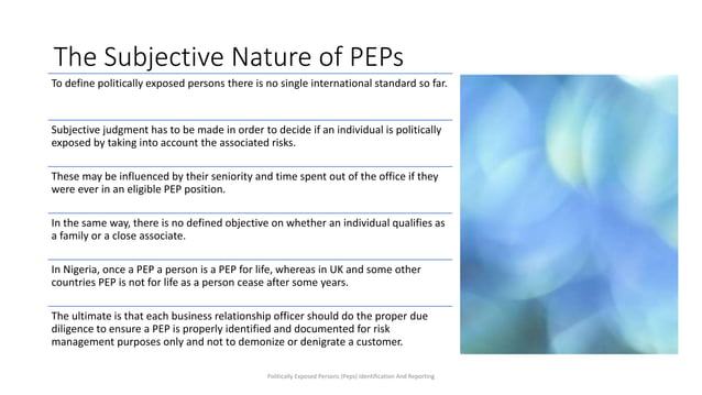 PEPS IDENTIFICATION AND REPORTING june 2023.pptx