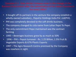 Pepsi entering to india | PPTX