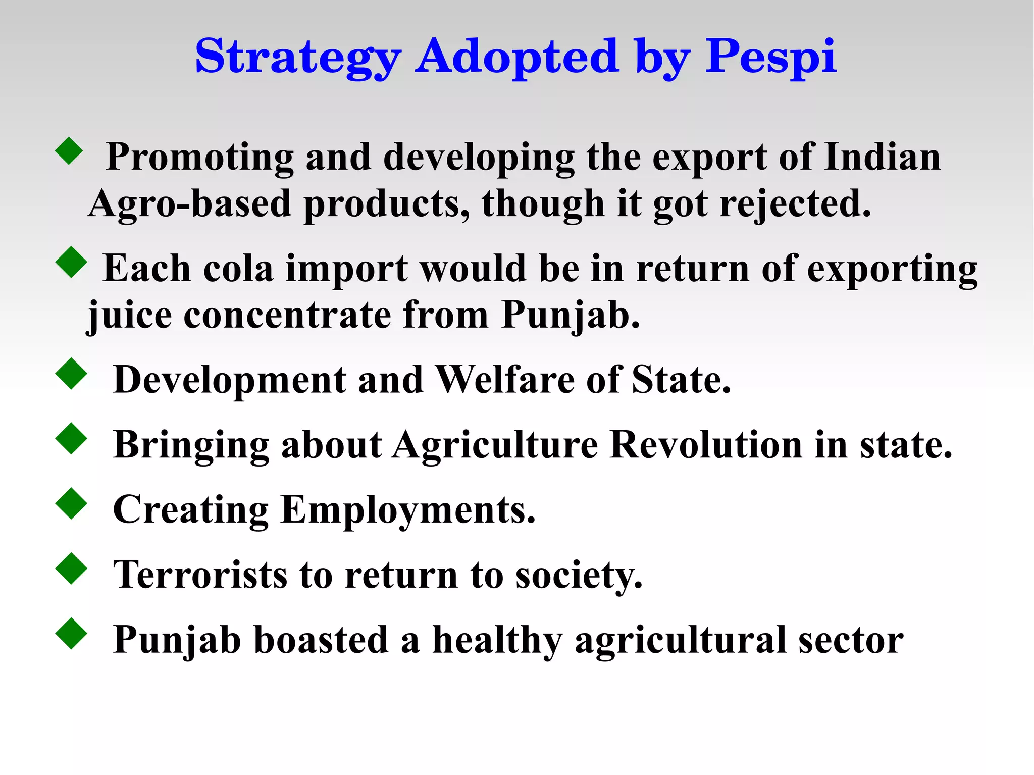 Pepsi entry into india | PPT
