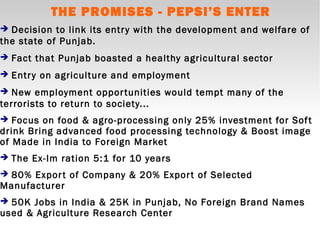 Pepsi entry into india | PPT