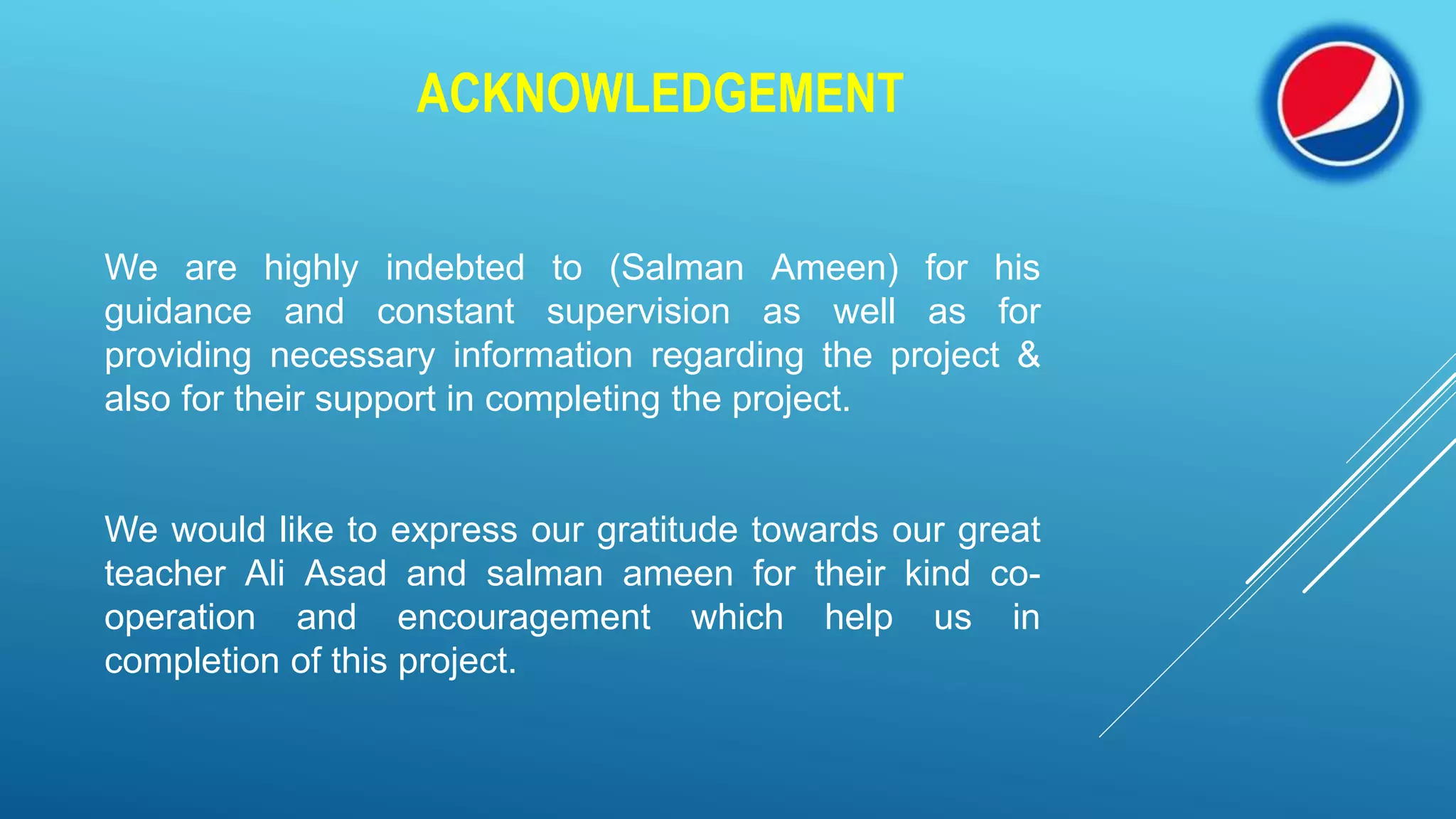 Pepsi ethics report | PPTX