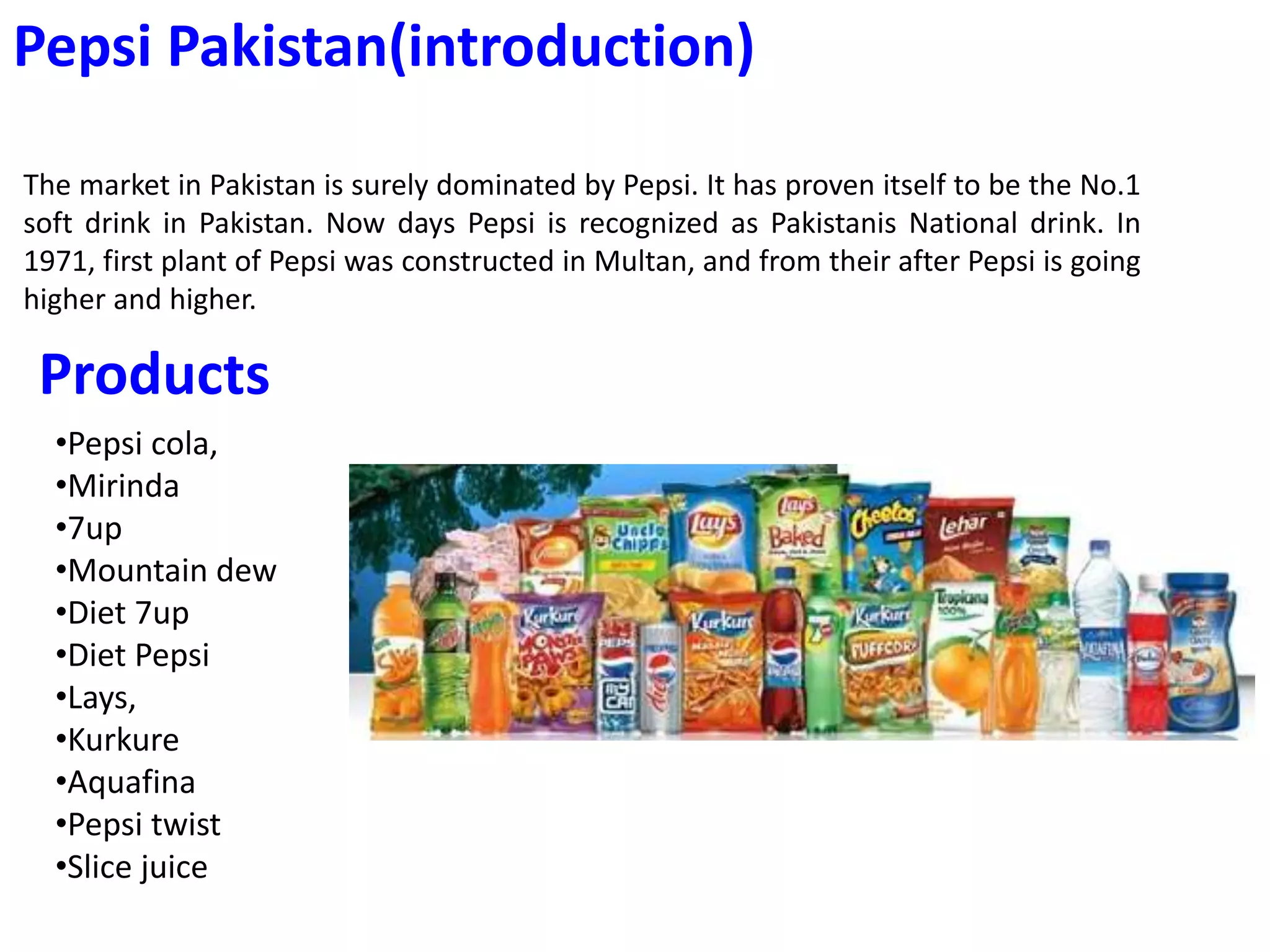 Pepsi Co Pakistan Human Resource Management Department | PPTX