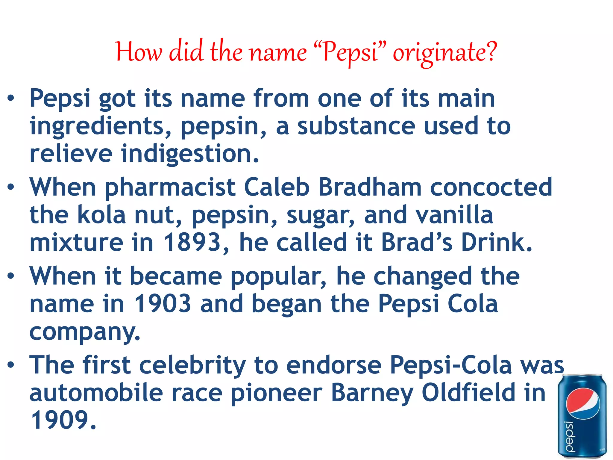 Pepsi Branding | PPTX