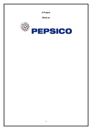 A Project Work on Pepsico | DOCX