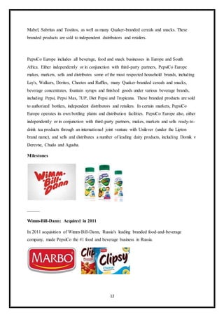 A Project Work on Pepsico | DOCX