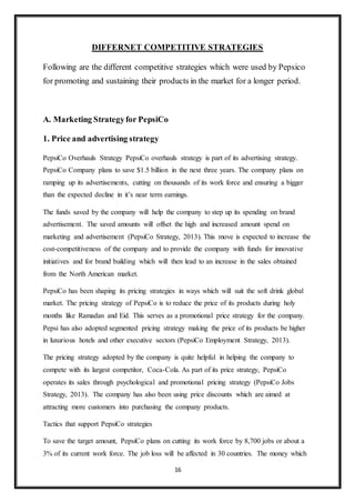 A Project Work on Pepsico | DOCX