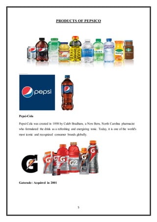 A Project Work on Pepsico | DOCX