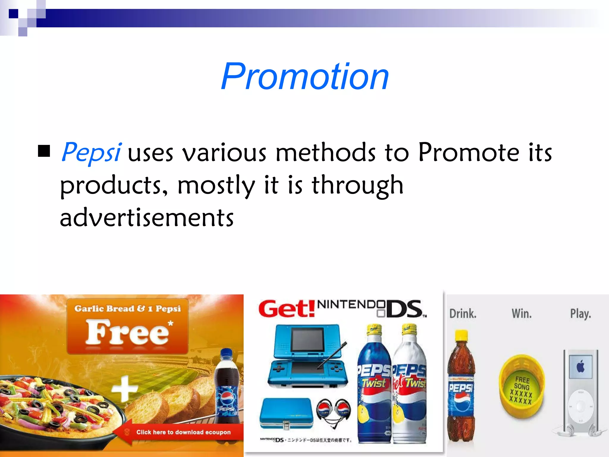 Pepsi marketing mix | PPS