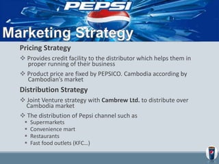 Pepsi marketing plan | PPTX