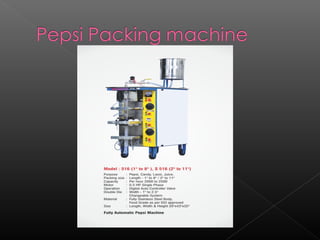 Pepsi packing machine | PPT