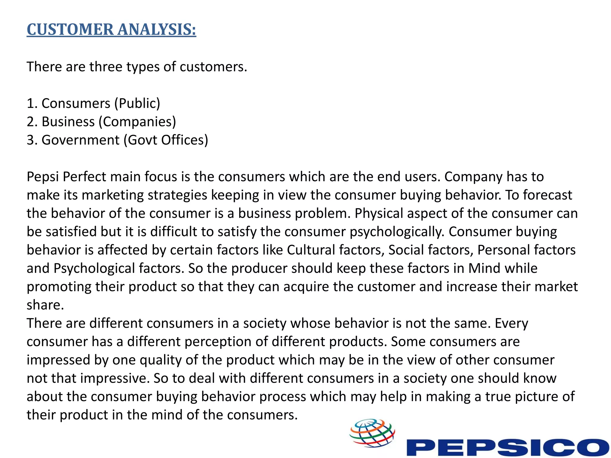 Pepsi perfect marketing plan | PPTX