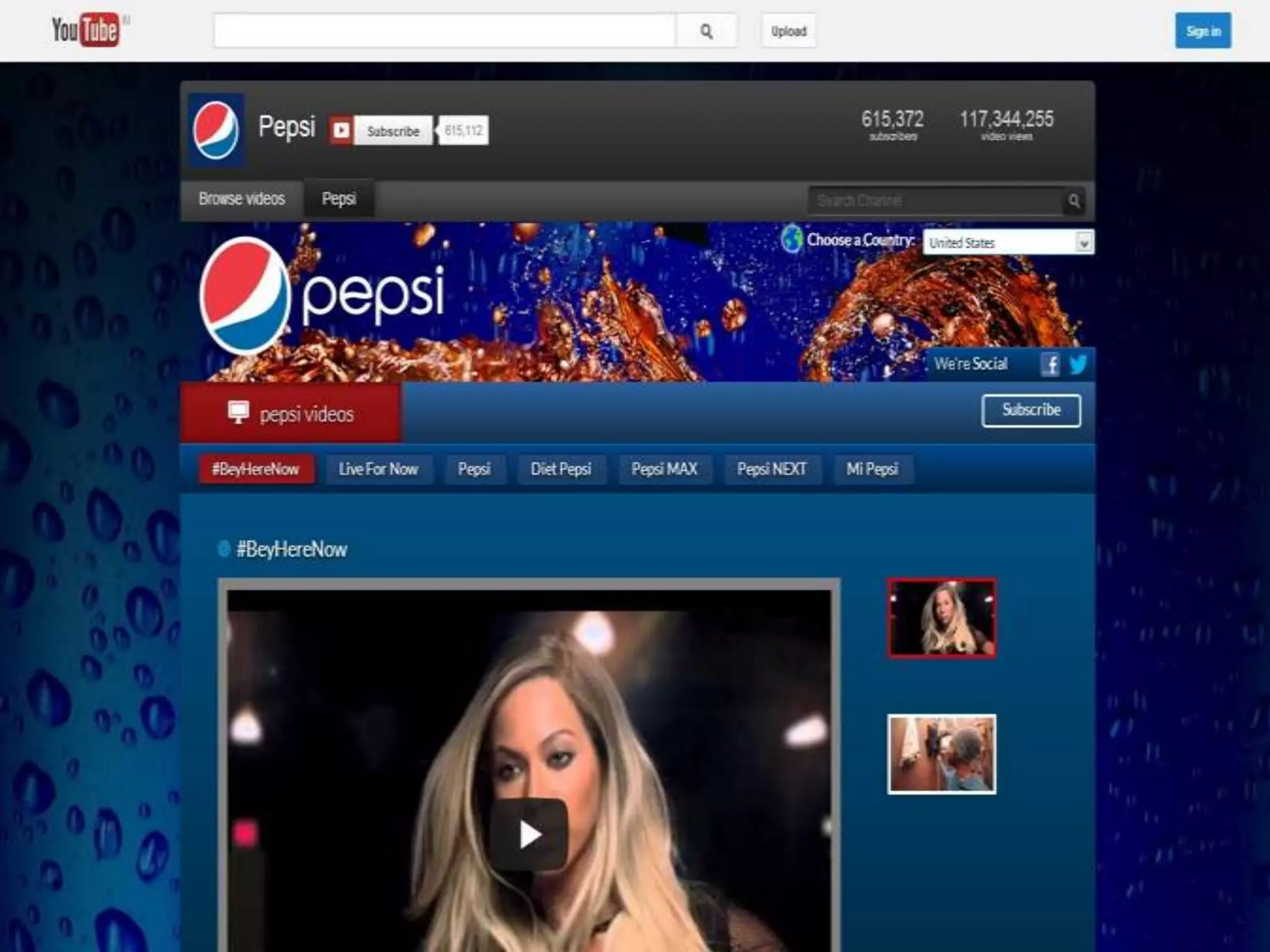 Pepsi (presence in facebook,twitter,youtube) | PPTX