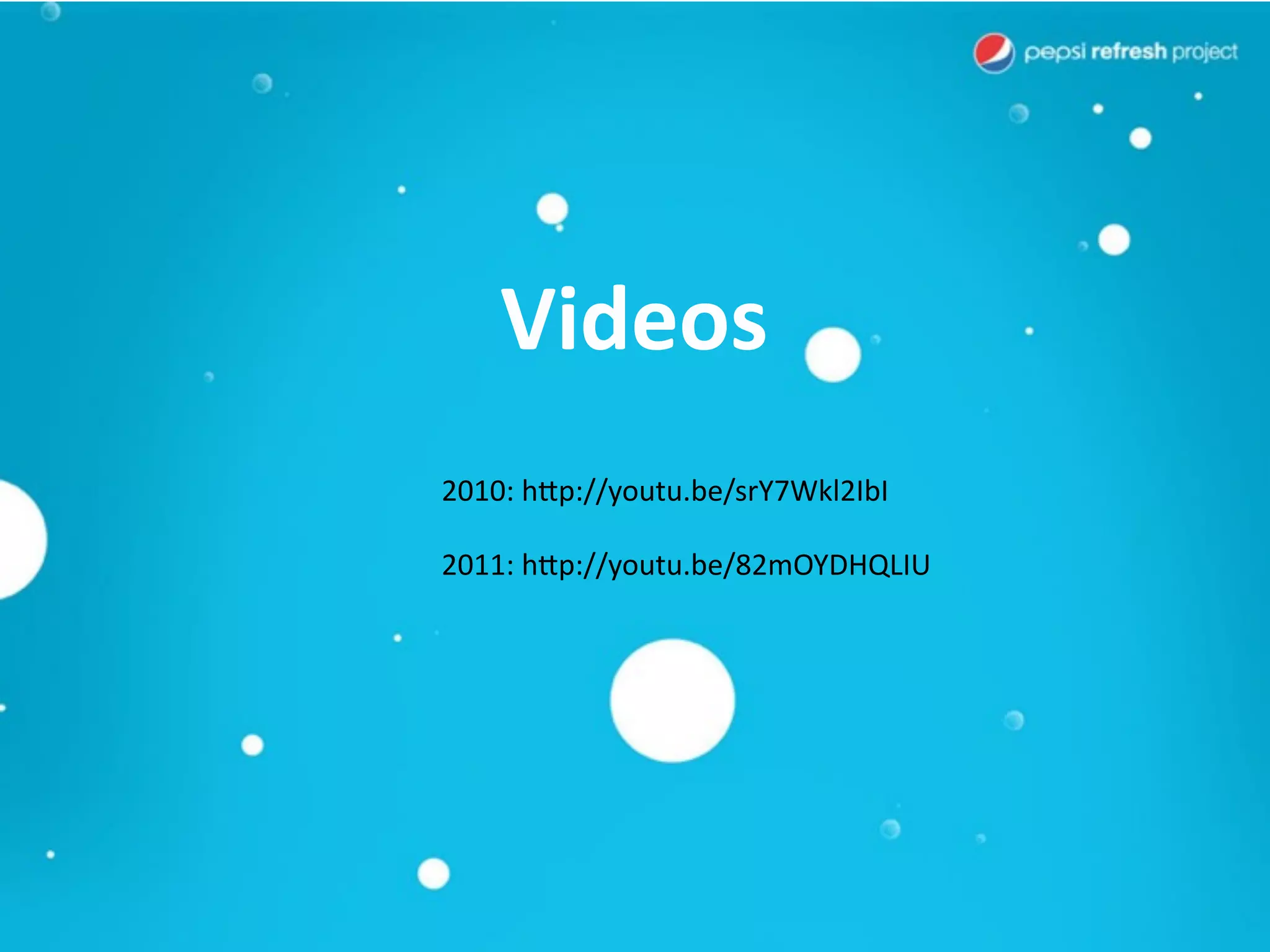 Pepsi refresh presentation | KEY