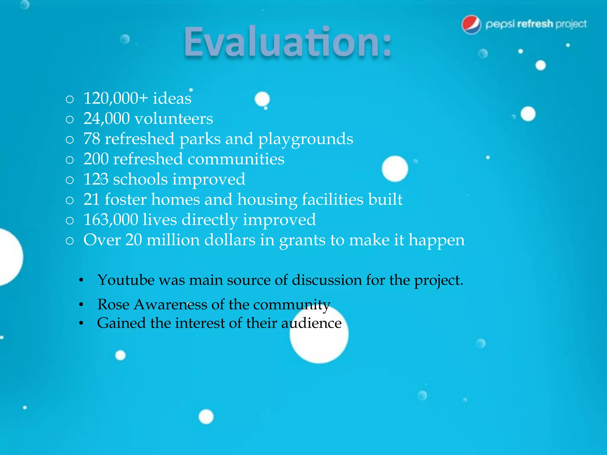 Pepsi refresh presentation | PPT