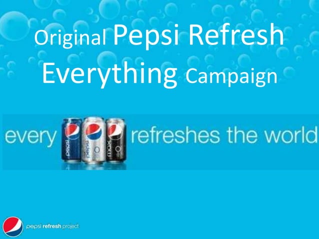 Pepsi Refresh Project Presentation | PPTX