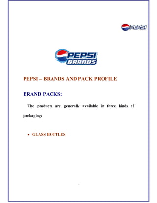 Pepsi sales & promotion 01 | DOCX