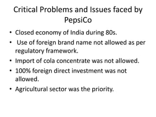 Pepsi's entry | PPTX