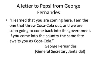 Pepsi's entry | PPTX