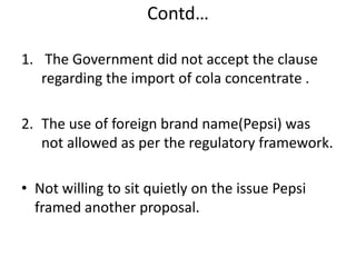 Pepsi's entry | PPTX