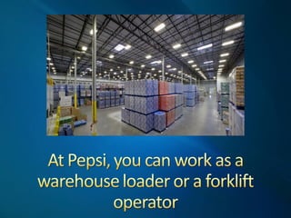 Pepsi Warehouse Jobs Opportunity | PPT