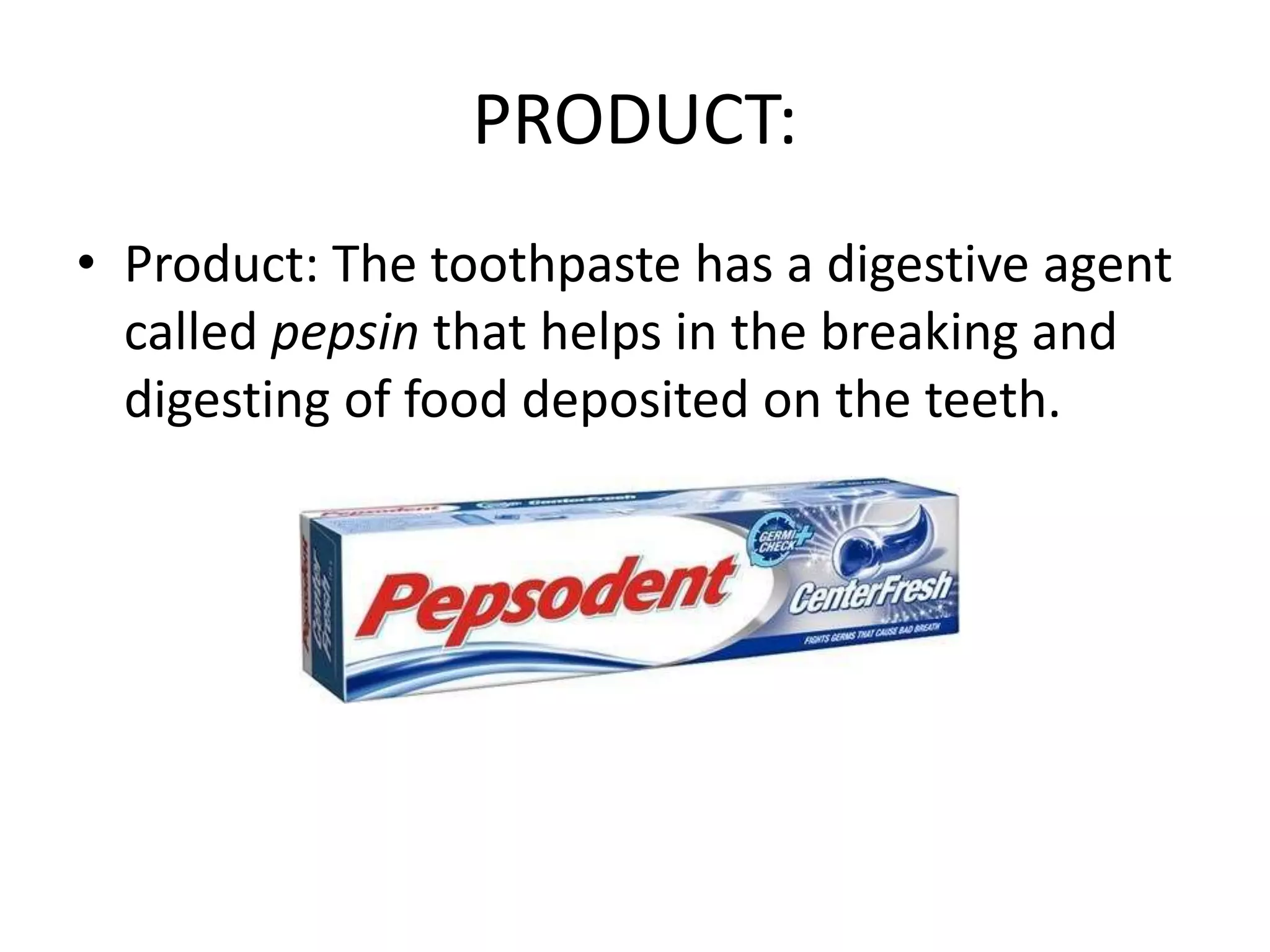 Pepsodent.ppt A presention on Company International Market Entry ...
