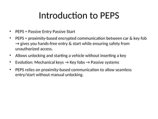 Passive_Entry_Passive_Start(PEPS)_Presentation.ppt