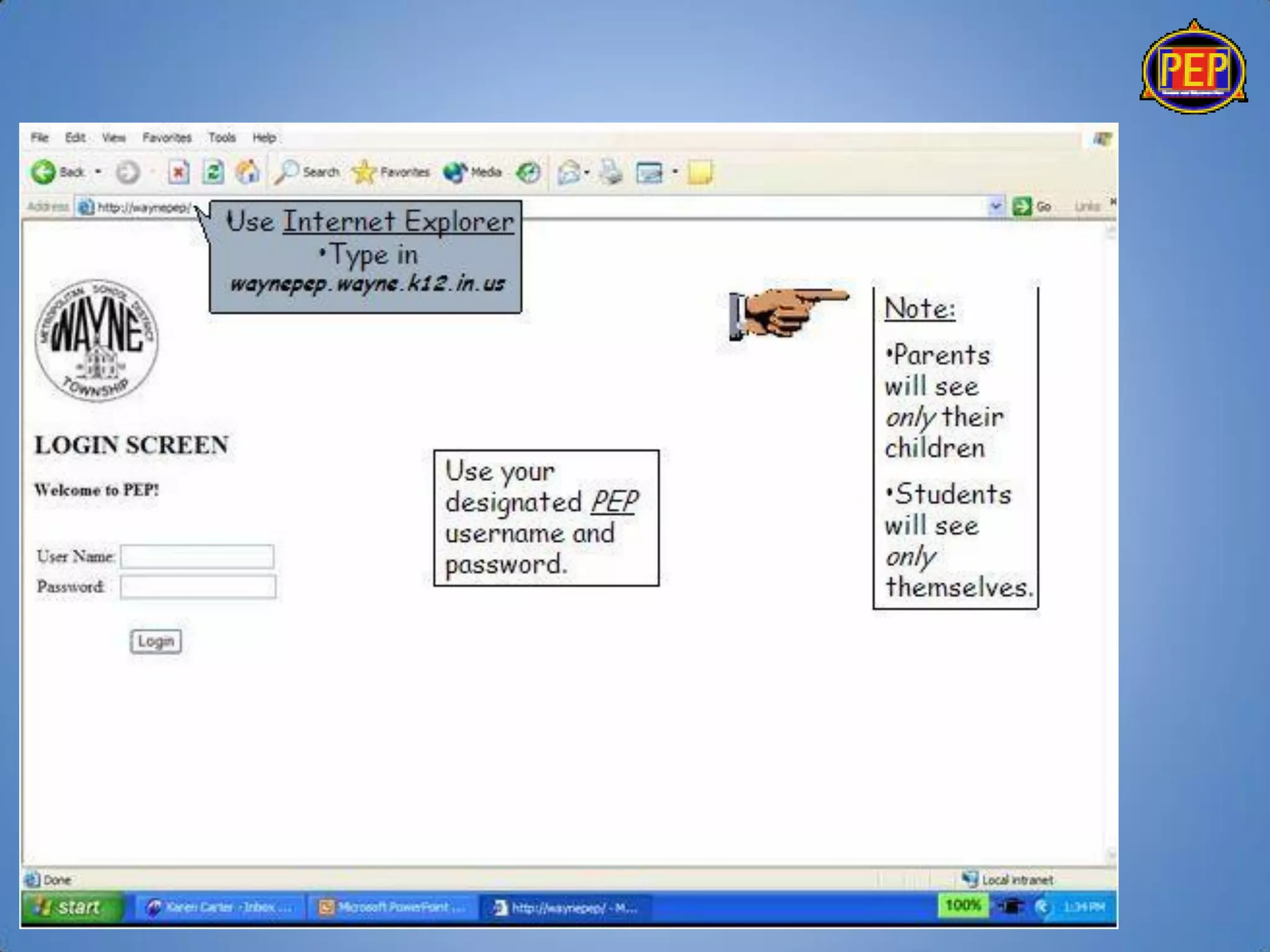 PEP Student Training | PPT