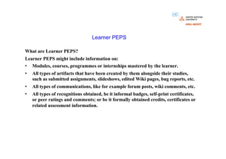 PEPS: Portable Education Portfolios: Outline & Use Case | PPT
