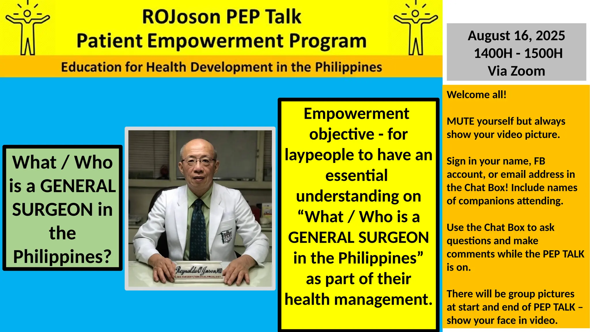 ROJoson PEP Talk: What / Who is a General Surgeon in the Philippines ...