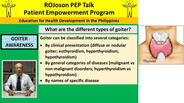 ROJoson PEP Talk: GOITER AWARENESS | PPTX | Thyroid Disorders ...