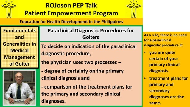 ROJoson PEP Talk: GOITER Management Part 2 - Fundamentals and ...