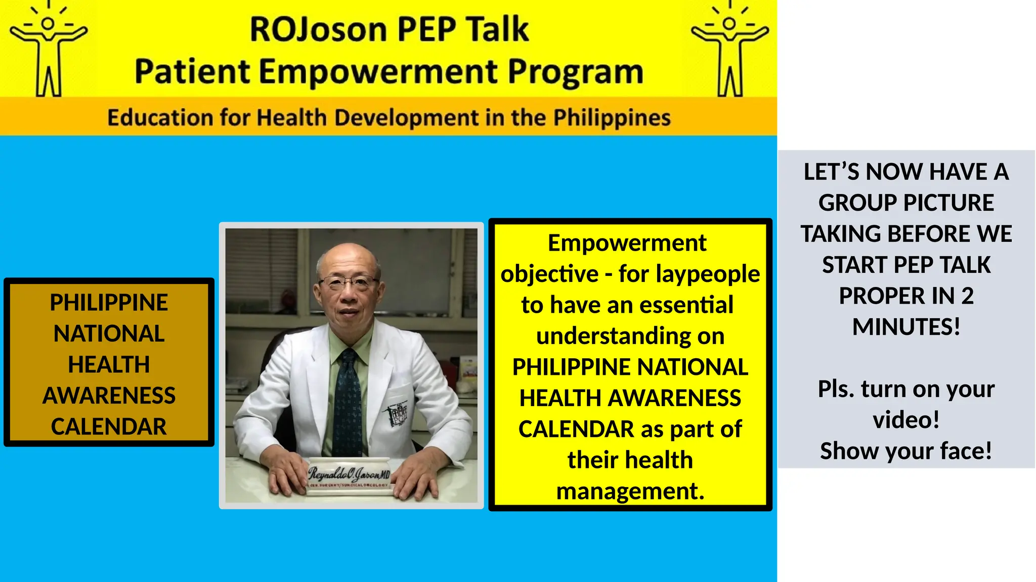 ROJoson PEP Talk: Philippine National Health Awareness Calendar - 2025 ...