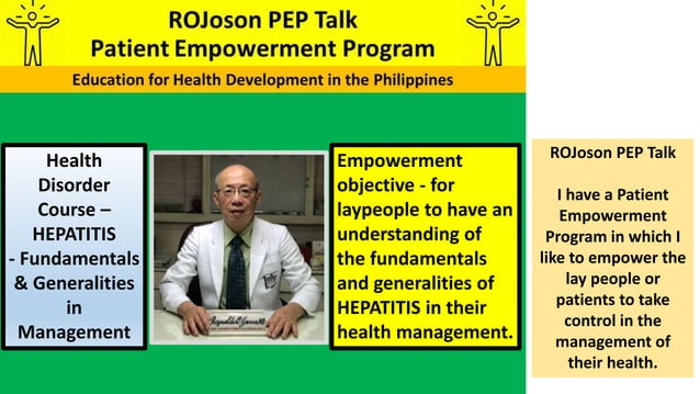 ROJoson PEP Talk: HEPATITIS - Fundamentals & Generalities in Management ...