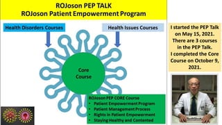 ROJoson PEP Talk: INFECTION PREVENTION AND CONTROL | PPT