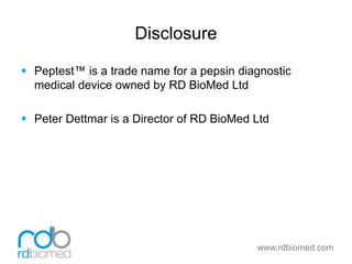 Peptest - Pepsin detection in digestive and respiratory fluids | PPSX