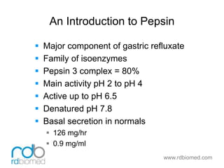 Peptest - Pepsin detection in digestive and respiratory fluids | PPSX