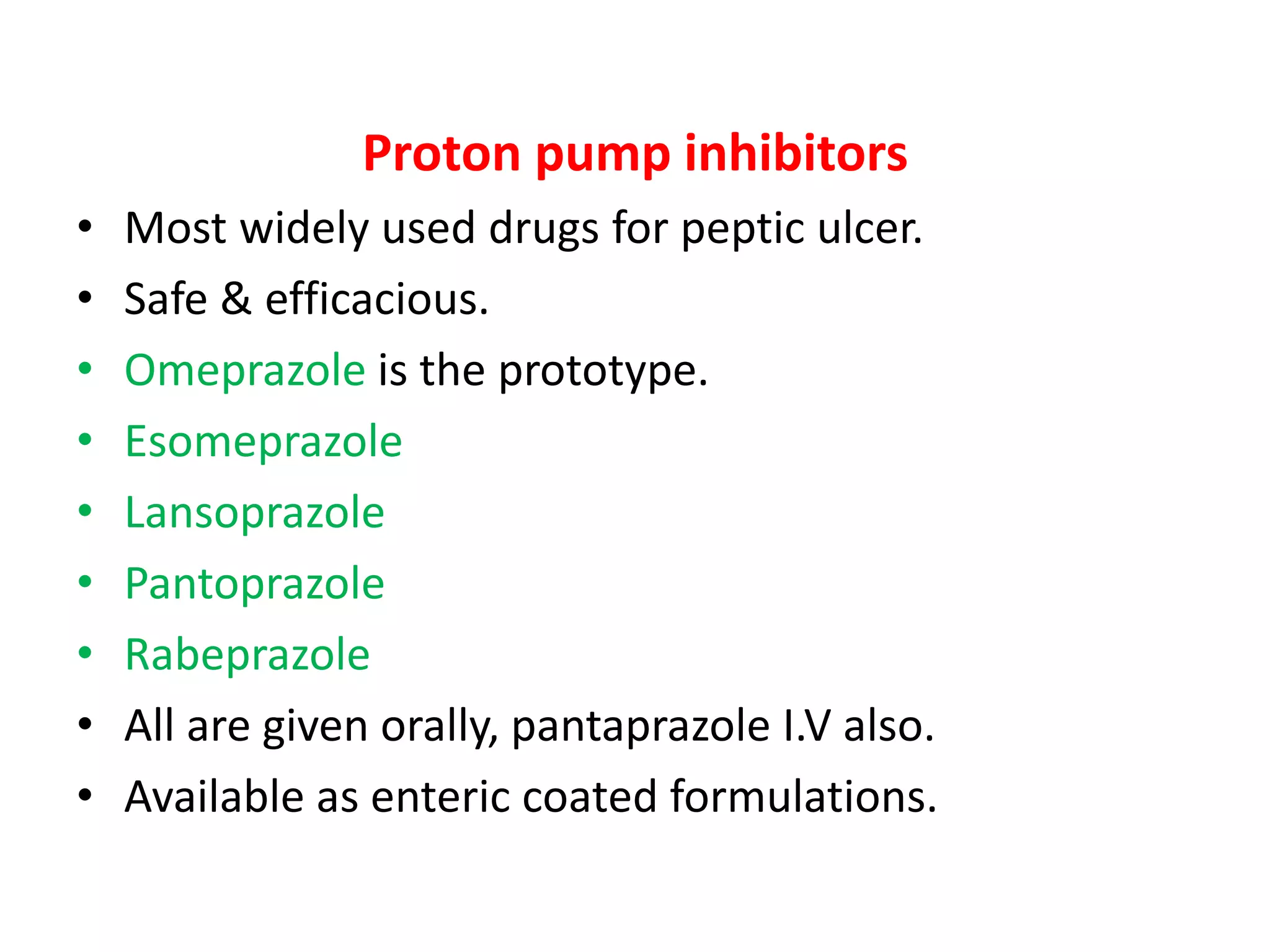 drugs for peptic ulcer | PPTX
