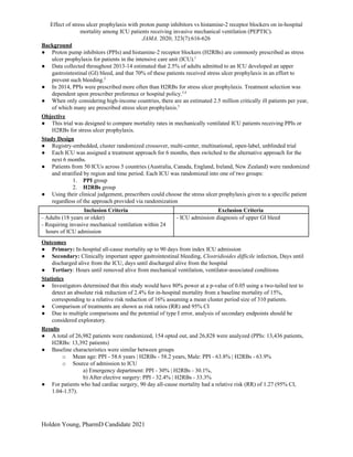 PEPTIC (Holden Young - Roseman University College of Pharmacy) | PDF