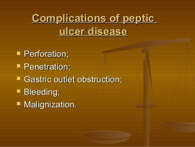 Peptic ulcer