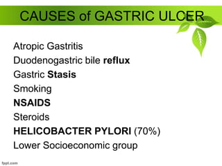 Peptic ulcer | PPTX