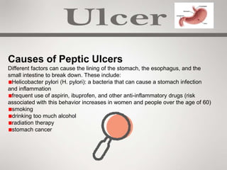 Peptic ulcer | PPTX