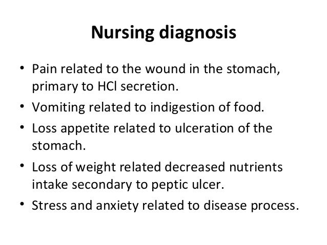 5 Peptic Ulcer Disease Nursing Care Plans Nursing Care