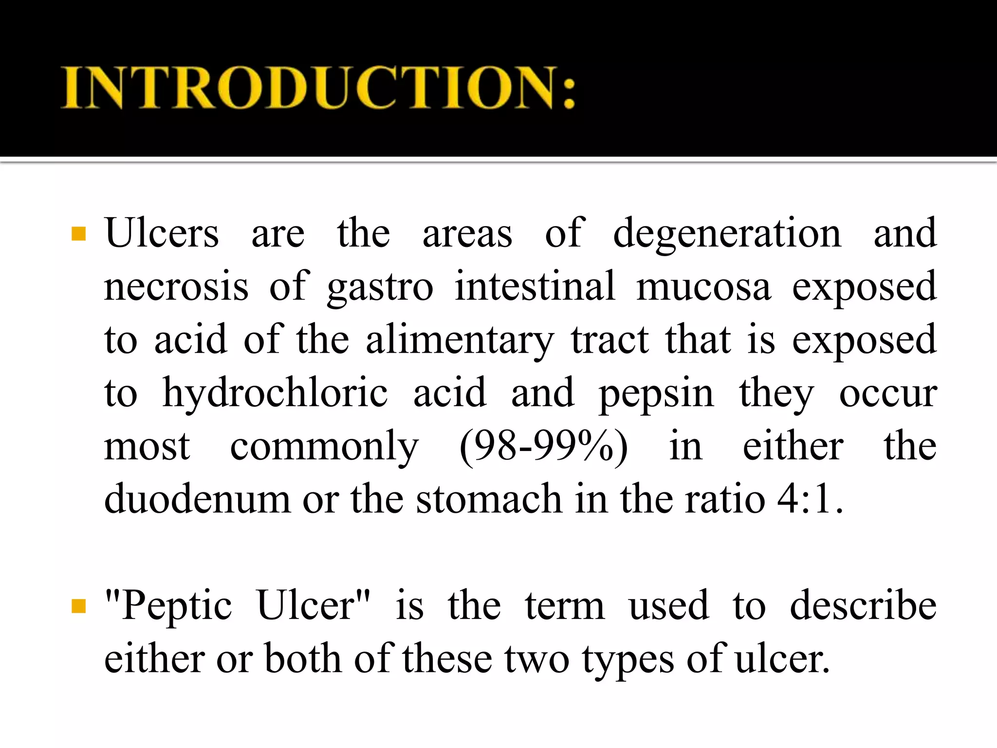 Peptic ulcer | PPTX