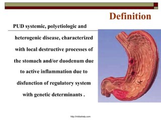 Peptic ulcer Disease | PPTX | Digestive Disorders | Diseases and Conditions