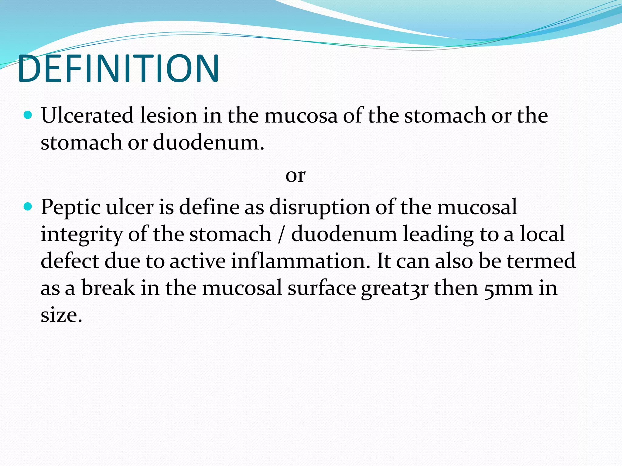 Peptic ulcer disease | PPTX